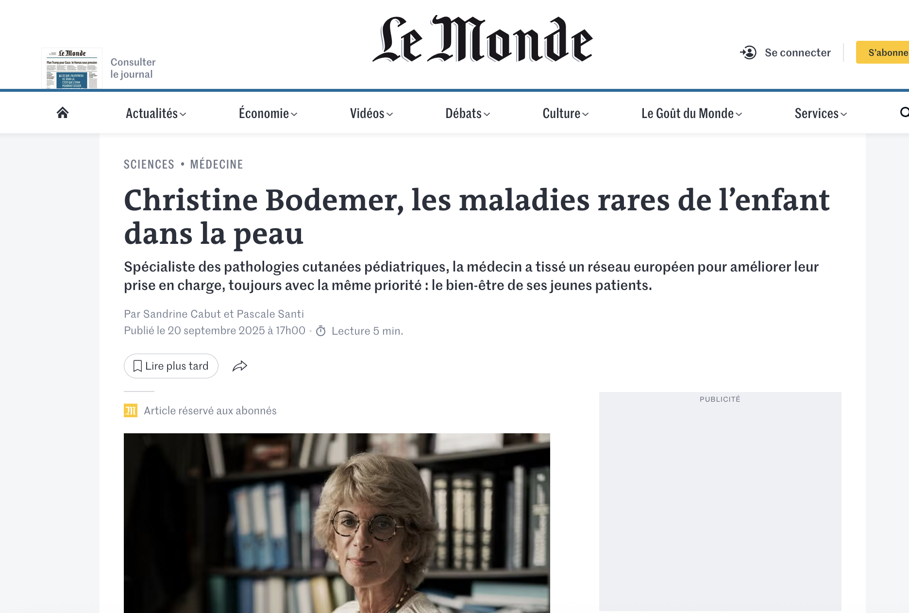PORTRAIT DE CHRISTINE BODEMER DANS LE MONDE - Fondation-rene-touraine